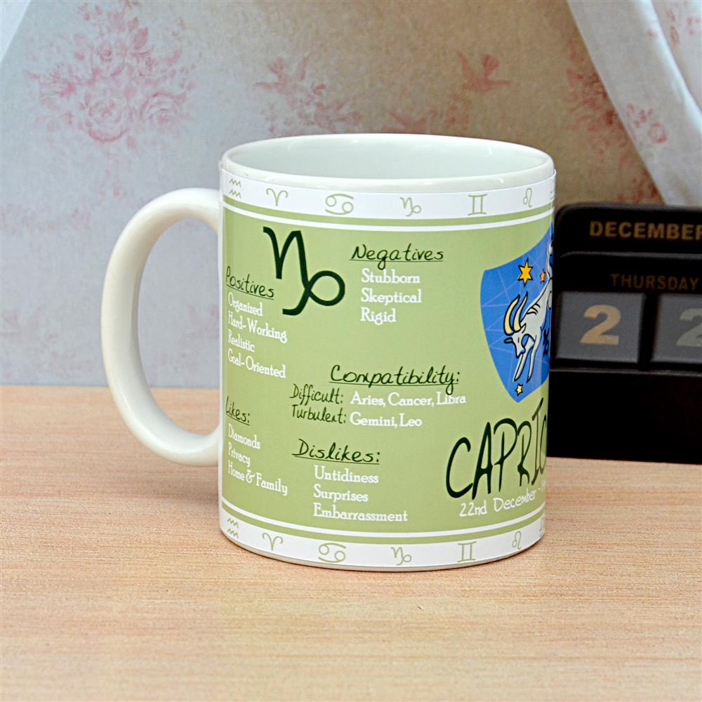 Zodiac Mug Capricorn Ts Based On Zodiac Signs On Birthday