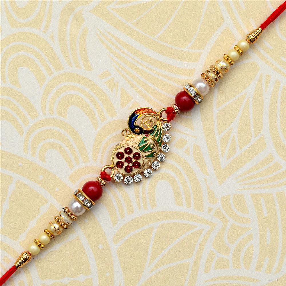 Gorgeous Peacock Designer Rakhi Exclusive Rakhi